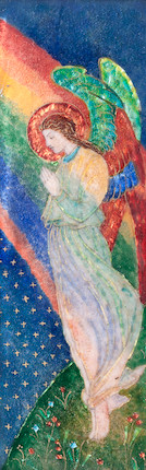 Bonhams : A Phoebe Anna Traquair enamelled Triptych the main panel with ...