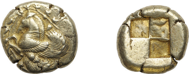Bonhams : Mysia, Lampsakos, Electrum Stater, 500-450 BC 15.20g. Babelon ...