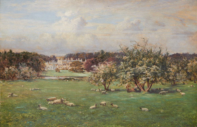 Bonhams : John Whipple (British, active 1873-1896) A pastoral scene ...