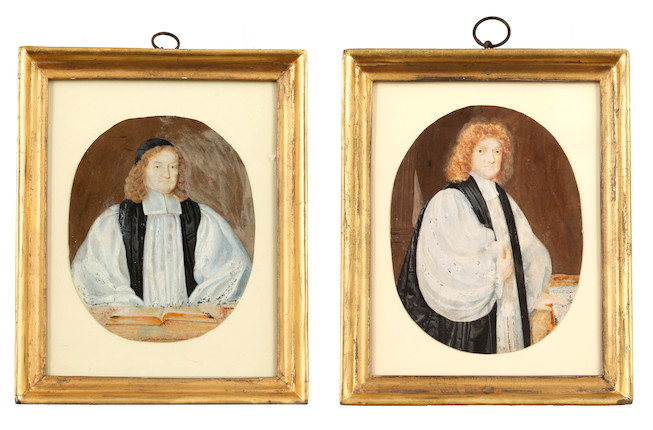 Bonhams : Attributed to Bishop Simon Digby (Irish, 1668-1720) Two ...