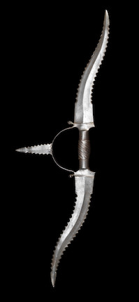 Bonhams : A three-bladed Weapon Persia or India, 18th/19th Century