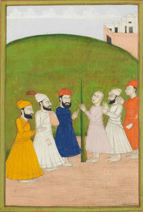 Bonhams : Four paintings, originally from a Janamsakhi manuscript ...