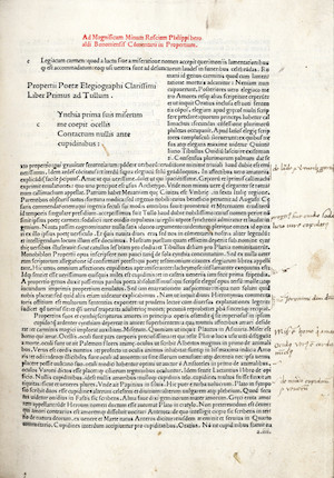 Bonhams : PROPERTIUS (SEXTUS AURELIUS) Elegiae with commentary by ...