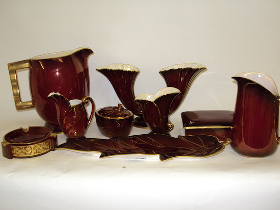Bonhams : A collection of Carlton Ware Rouge Royale items