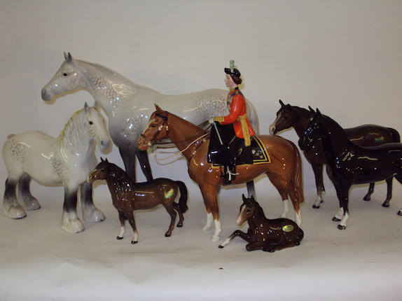 Bonhams : A collection of Beswick horses