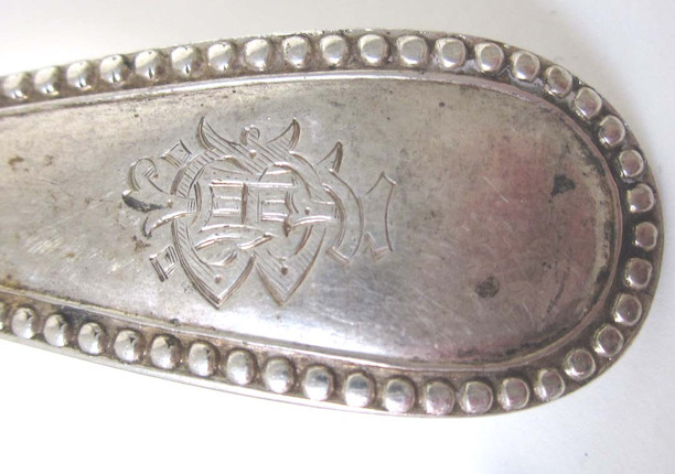 Bonhams : A silver Old English Bead pattern table service of flatware ...