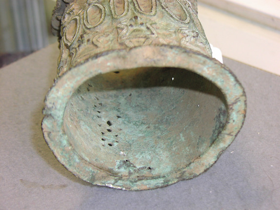 Bonhams : A Yoruba Ogboni society bronze armlet Nigeria 13cm high