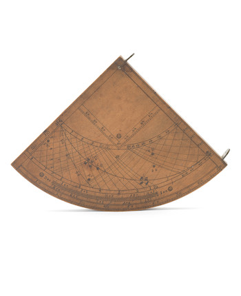 Bonhams : A boxwood Gunter quadrant, English, early 18th century,