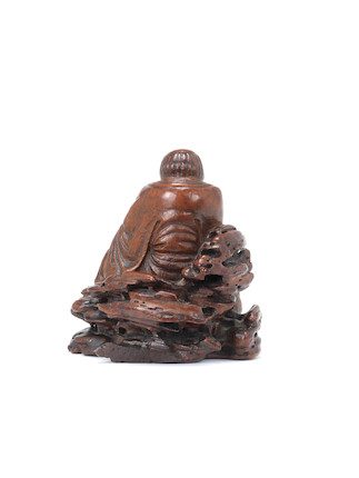 Bonhams : A bamboo carving of the Hehe Erxian Qing Dynasty