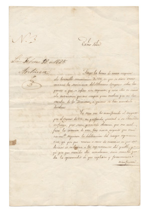 Bonhams : BOLÍVAR (SIMÓN) Letter signed (Simon Bolivar), to an unnamed ...
