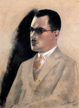 Bonhams : Jacob Kramer (British, 1892-1962) Portrait of a young man ...