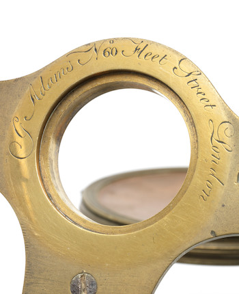 Bonhams : A large George Adams brass compound monocular microscope ...