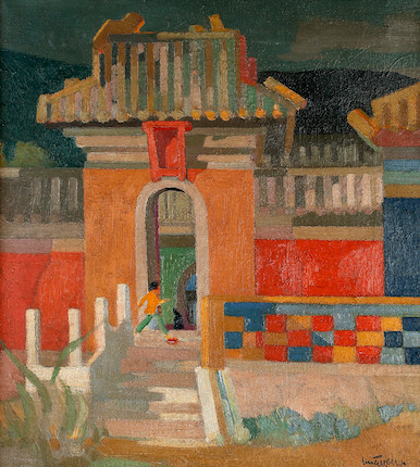 Bonhams : Teng-Hiok Chiu (Chou Ting-Hsu, 1903-1972) Untitled Gates