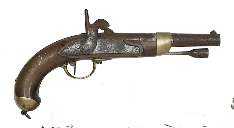 Bonhams : A French 14-Bore 1822 Model Percussion Military Pistol