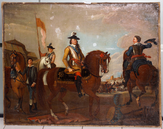 Bonhams : Central European School, early 18th Century Cavalry men ...