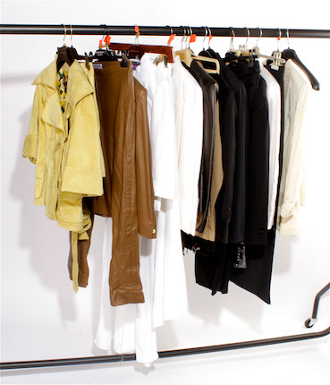 Bonhams : A group of designer two-piece suits and other garments