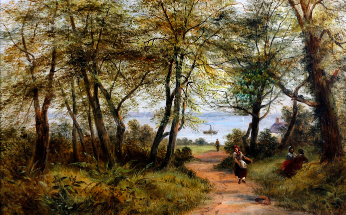 Bonhams : Benjamin Callow (British, active 1851-1869) 'Eastham Wood ...