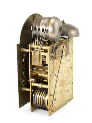 Bonhams : A mid 18th century walnut bracket clock with pull quarter ...