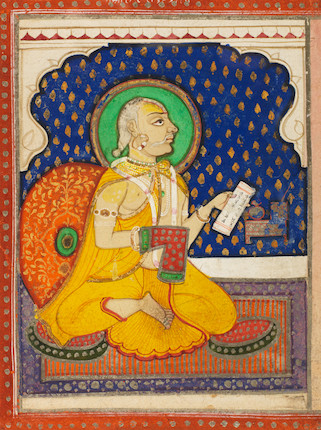 Bonhams : Four seated holy men of the Sri Nath-Ji cult Nathdwara, Kotah ...