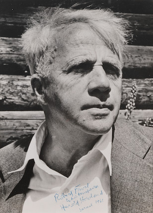 Bonhams : FROST, ROBERT (1874-1963, American poet), PORTRAIT BY AN UNKNOWN PHOTOGRAPHER, 1961