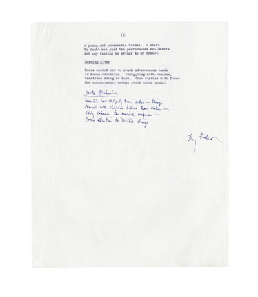 Bonhams : FULLER, ROY (1912-1991) and JOHN FULLER (b. 1937) FULLER, ROY ...