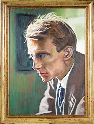 Bonhams : THOMAS (EDWARD) Portrait by Peter Edwards, oil on canvas, 2012