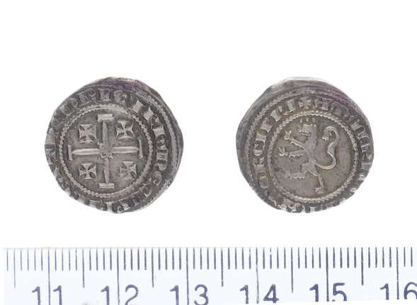 Bonhams : Cyprus, Henry II with Amaury AD 1306-1310, AR.Gros petit.(2 ...