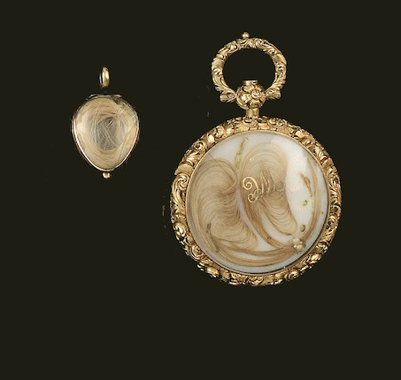 Bonhams : A late 18th century small double sided glazed locket (2)