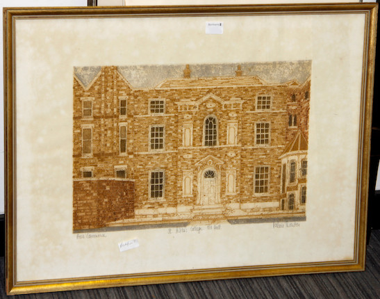 Bonhams : Valerie Thornton (British, 1931-1991) Abstract signed in ...