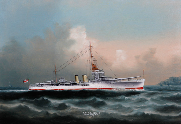 Bonhams : Chinese School (1919) 'HMS Carlisle, China Station 1919'