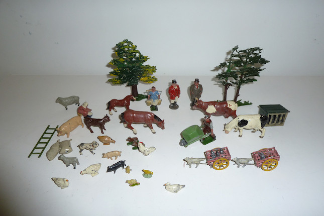 Bonhams : Britains Home Farm RARE LARGE SET 111F MODEL FARM WITH ...