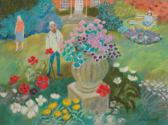 Bonhams : Ruth Burden (British, 1925-2011) Summer in the garden