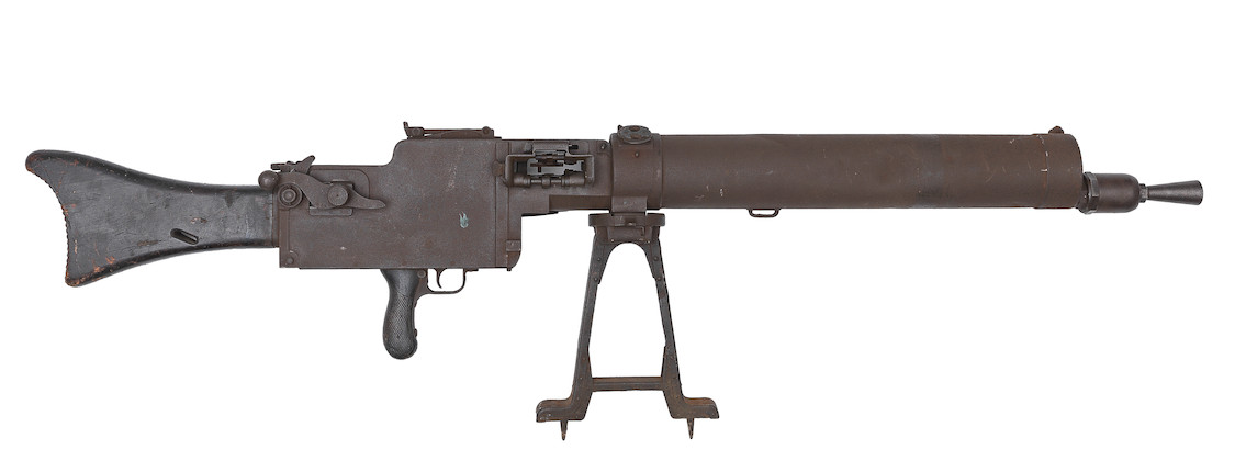 Bonhams : A deactivated 7.92mm 'MG08/15' machine-gun by Spandau, no. 9114