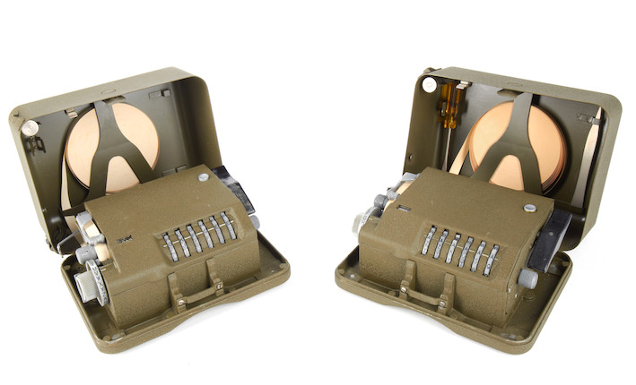 Bonhams : A M-209-B encryption machine, American, circa 1942,