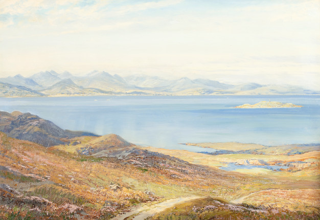 Bonhams : George Melvin Rennie (British, 1874-1953) Arran from Largs