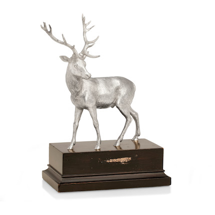 Bonhams : A silver stag with maker's mark of EB for Asprey & Co, London ...