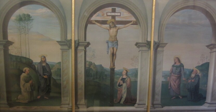 Bonhams : After Pietro Vannucci, called il Perugino The Crucifixion (overall)