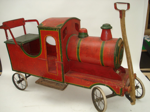 Bonhams : Lines Bros child's pull along train cart