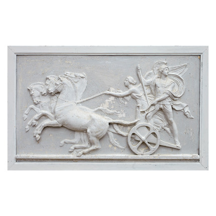 Bonhams : A large Neo-Classical plaster relief