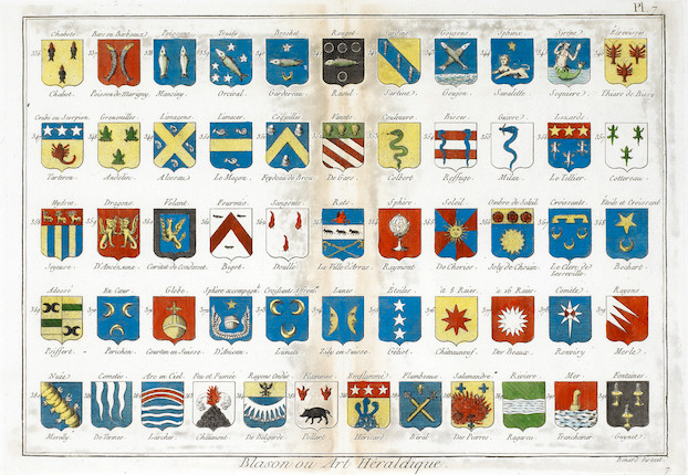 Bonhams : A set of twelve framed 18th century engravings of French ...