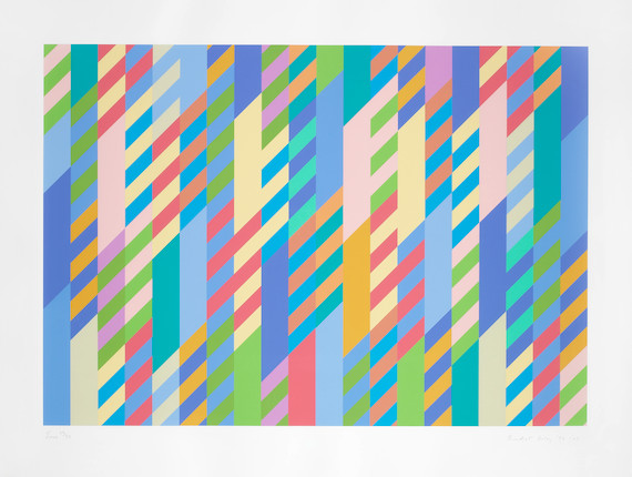 Bonhams : Bridget Riley (British, born 1931) June Screenprint in ...