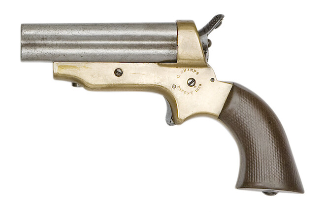 Bonhams : A .30 Sharp's Patent Four-Shot Deringer, A .41 National Arms ...