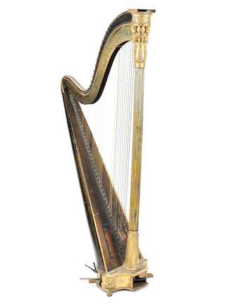 Bonhams : A Regency Greek Chromatic Harp by Sebastian Erard, Great ...