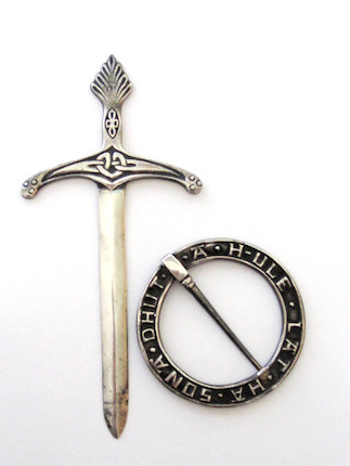 Bonhams : A silver penannular brooch, by Alexander Ritchie of Iona ...