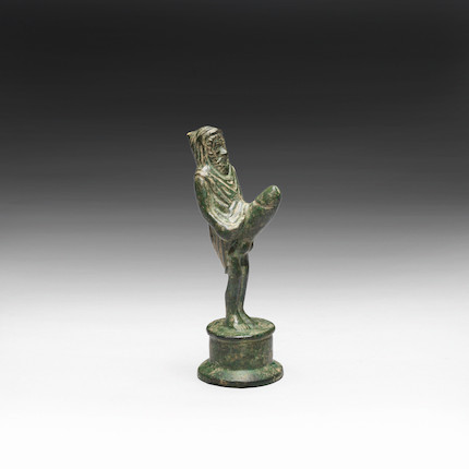Bonhams : A Roman bronze figure of Priapus