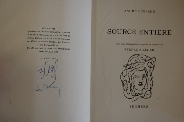 Bonhams : LÉGER (FERNAND) FRÉNAUD (ANDRÉ) Source entière, NUMBER 5 OF ...