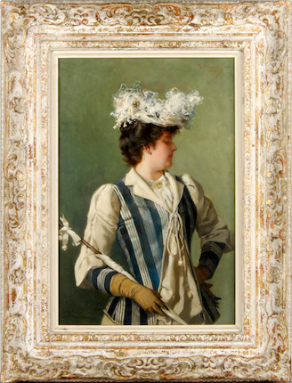 Bonhams : Hermann Clementz (German, 1852-1930) An elegant lady