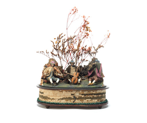 Bonhams : A hand operated Musical Automata of three Travelling ...