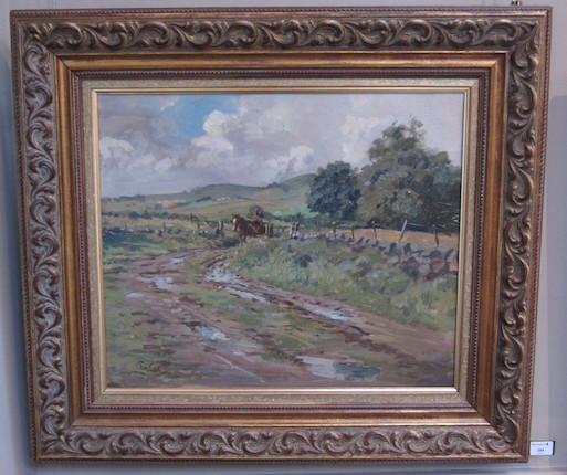 Bonhams : Tom Curr (British, 1887-1958) Off the road to Glenisla