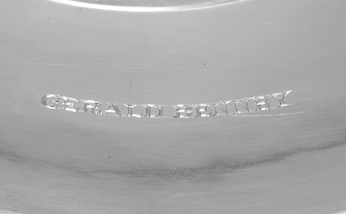 Bonhams : GERALD BENNEY A rare silver vase un-hallmarked, underside ...